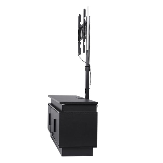 52" TV Stand with Mount, Entertainment Center with LED Lights & Power ...
