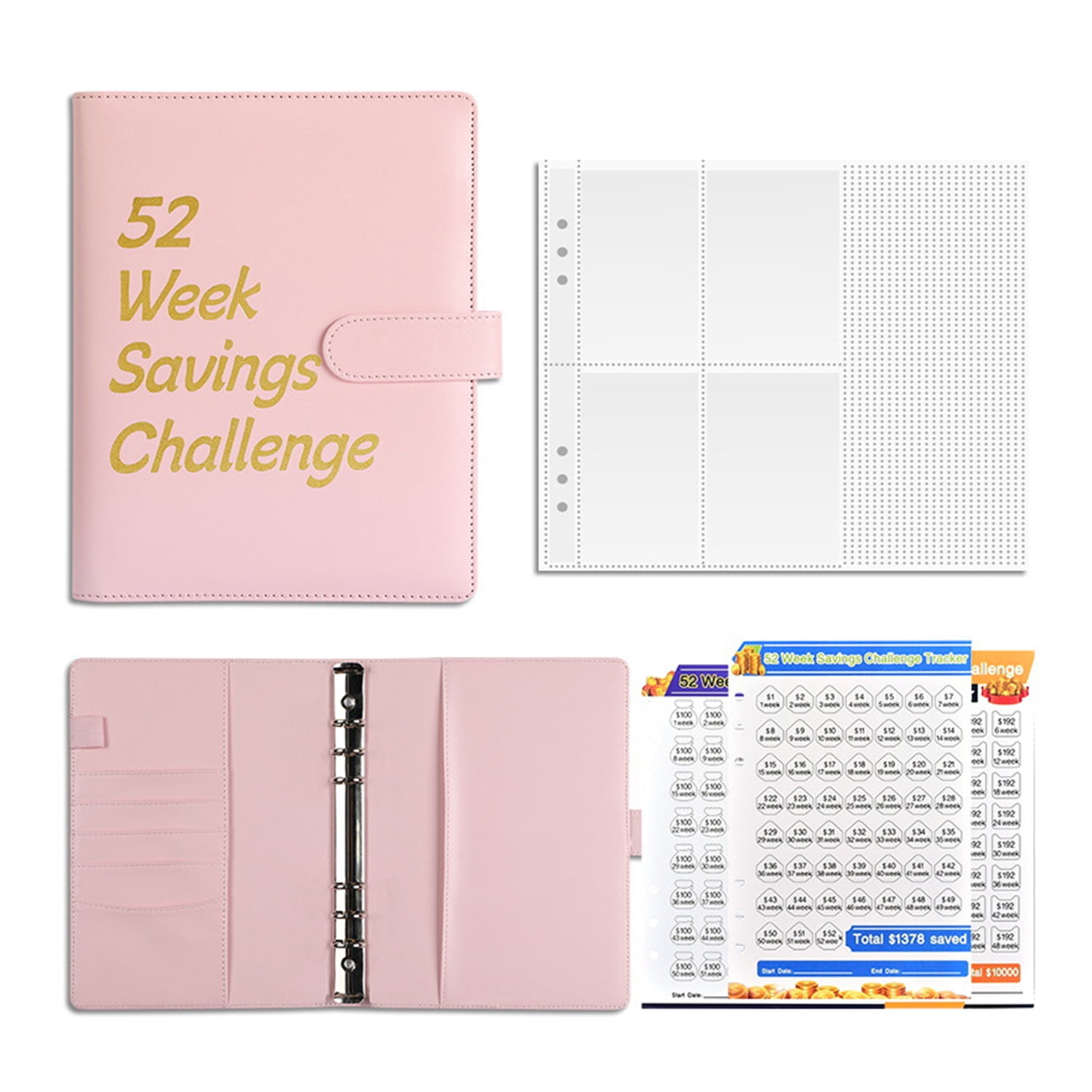 52 Week Money Saving Challenge Binder A5 Money Saving Binder with Cash ...