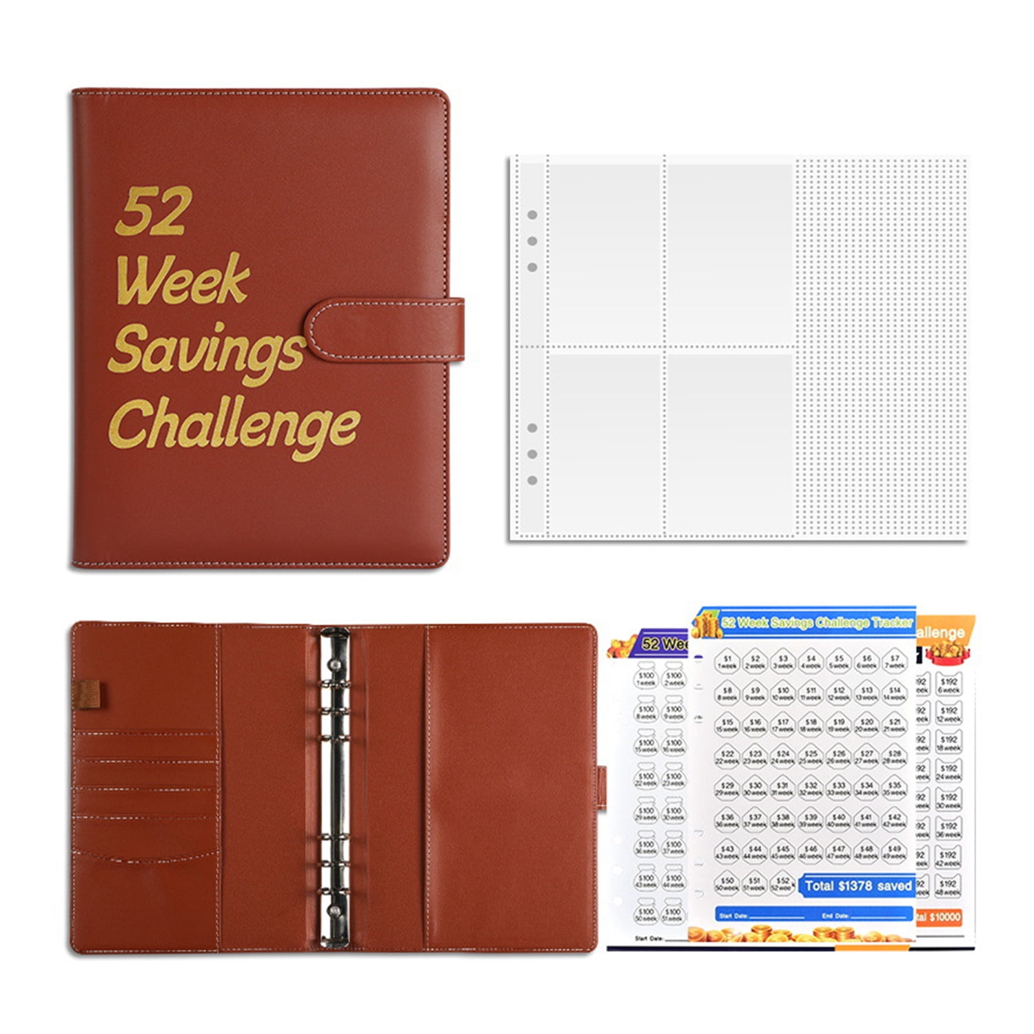 52 Week Money Saving Challenge Binder A5 Money Saving Binder with Cash ...