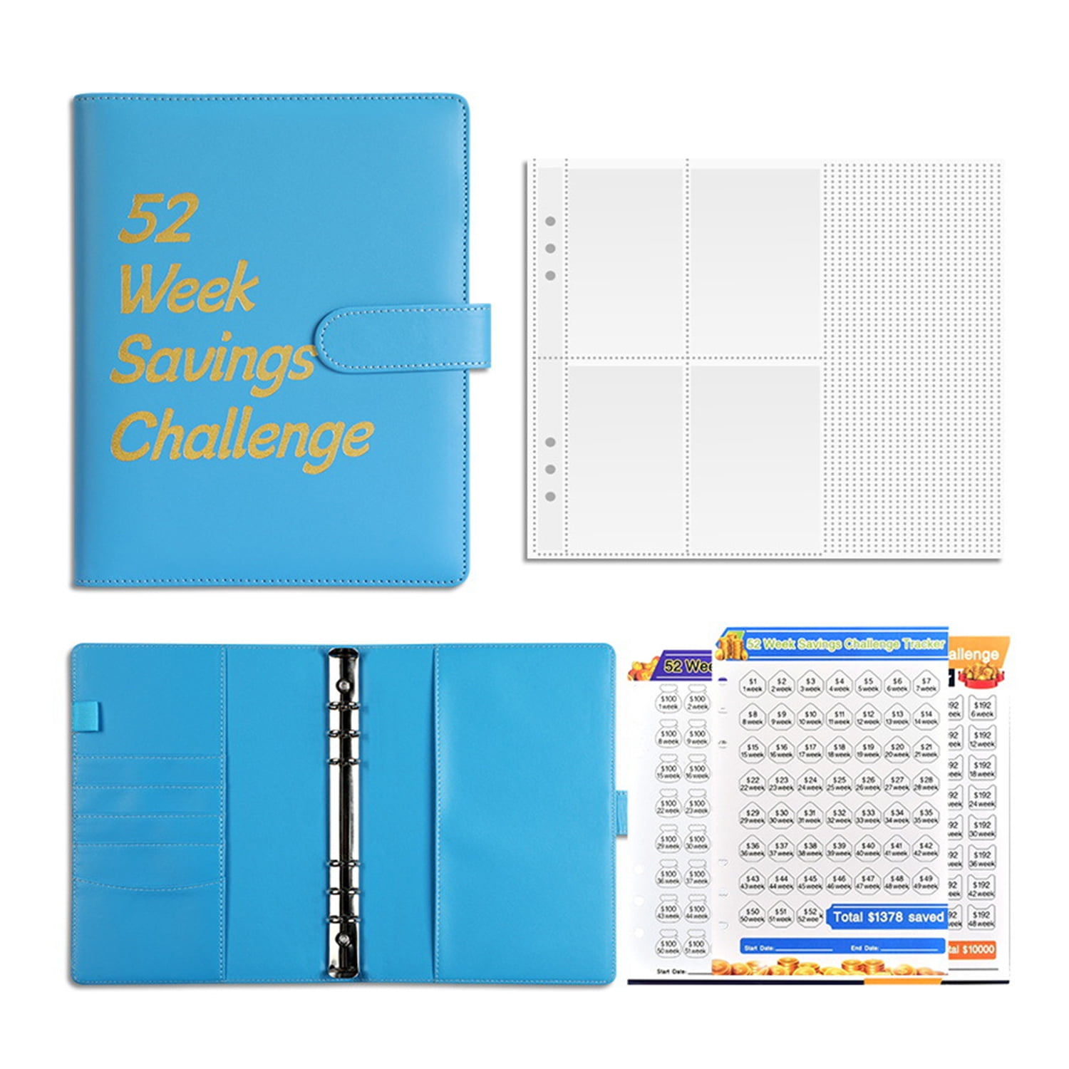 52 Week Money Saving Challenge Binder A5 Money Saving Binder with Cash ...