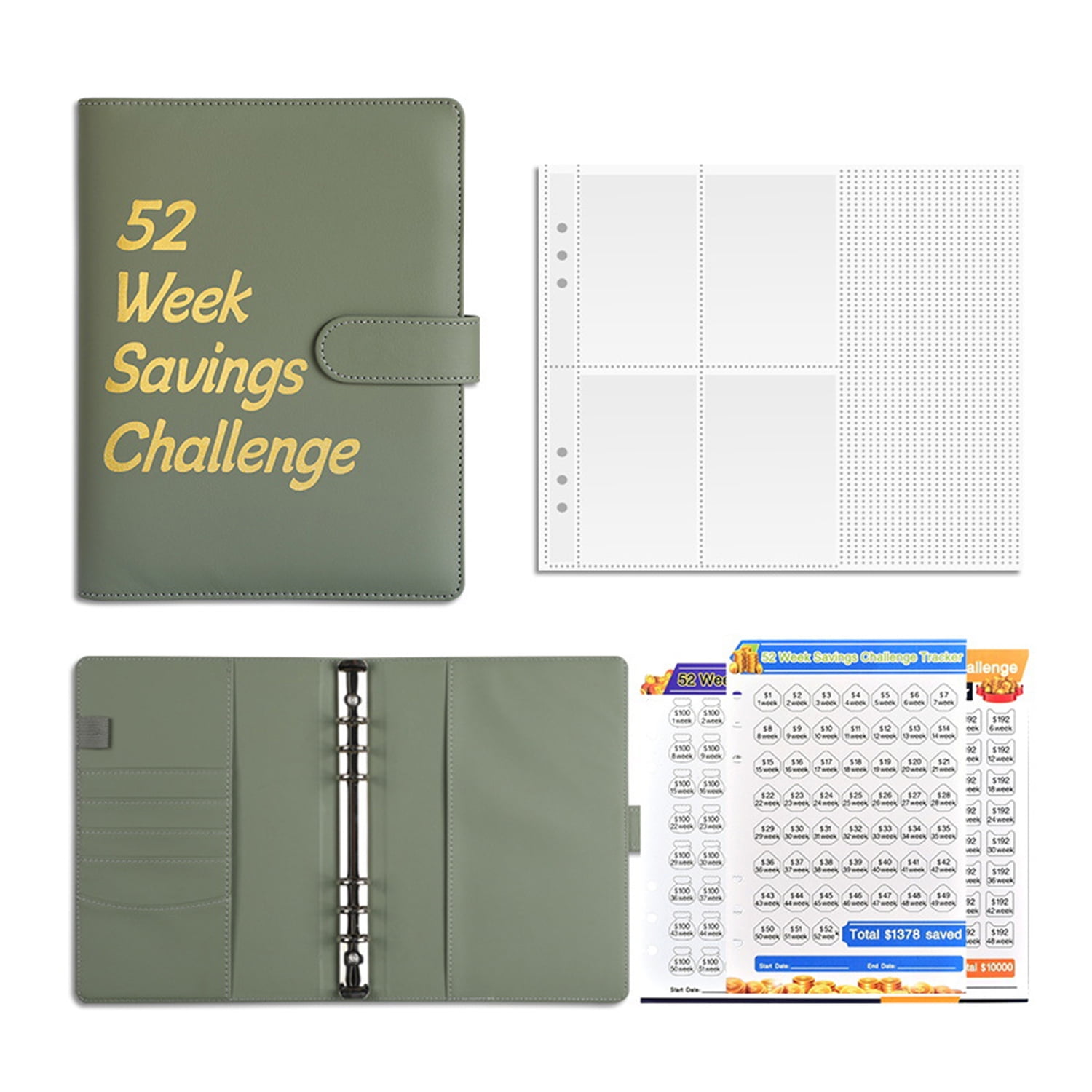 52 Week Money Saving Challenge Binder A5 Money Saving Binder with Cash ...
