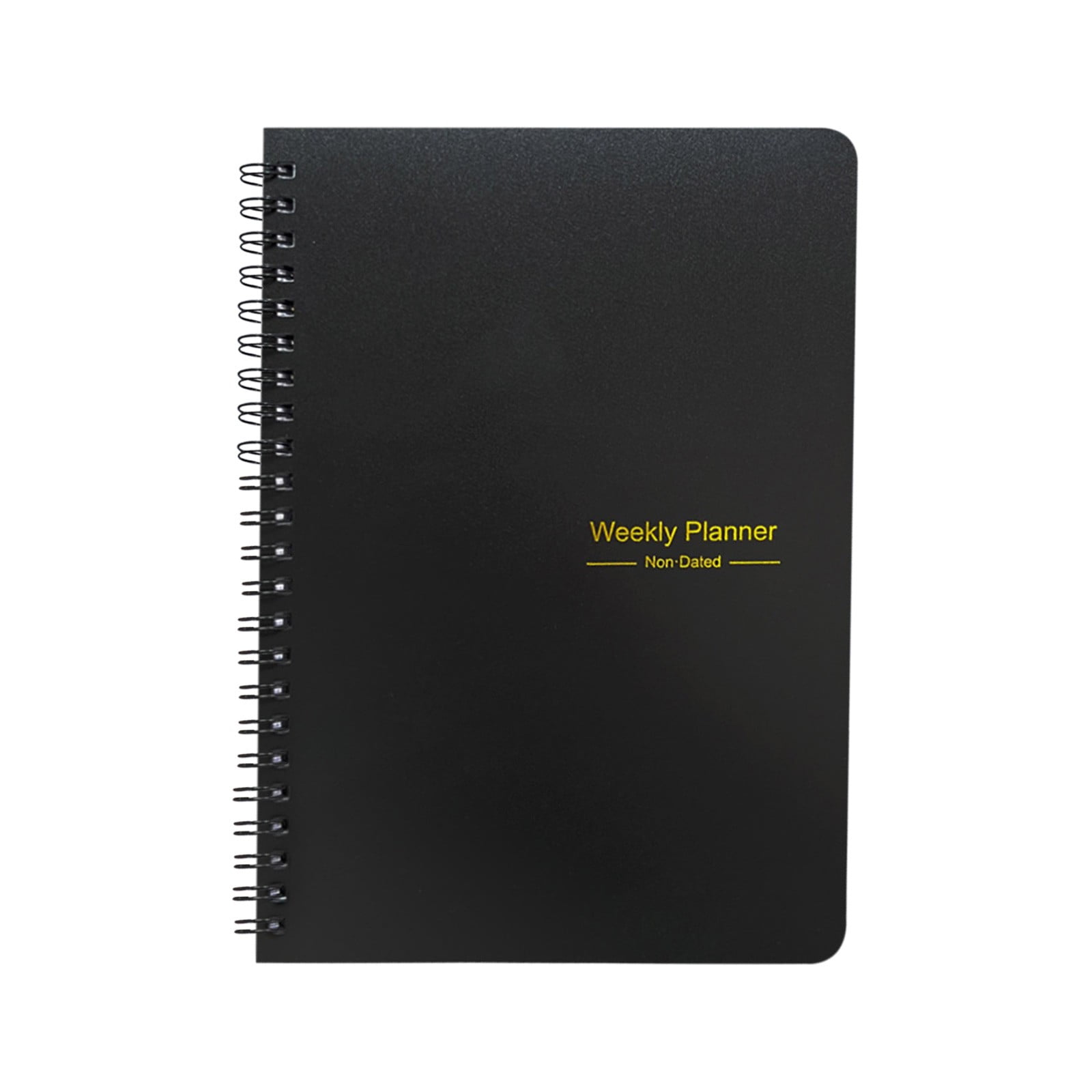 52 Week Schedule Coil Notepad Black Clearance! Kaireo Office&Craft ...