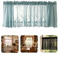 52"X16"Boho Lace Window Curtain Valance Embroidered Solid Color ...