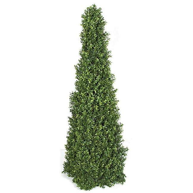 52 in. Boxwood Pyramid Tree- Green - Walmart.com