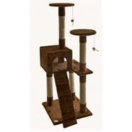 Beatrise Pet Products Cat Tree & Condo Scratching Post Tower, Brown ...
