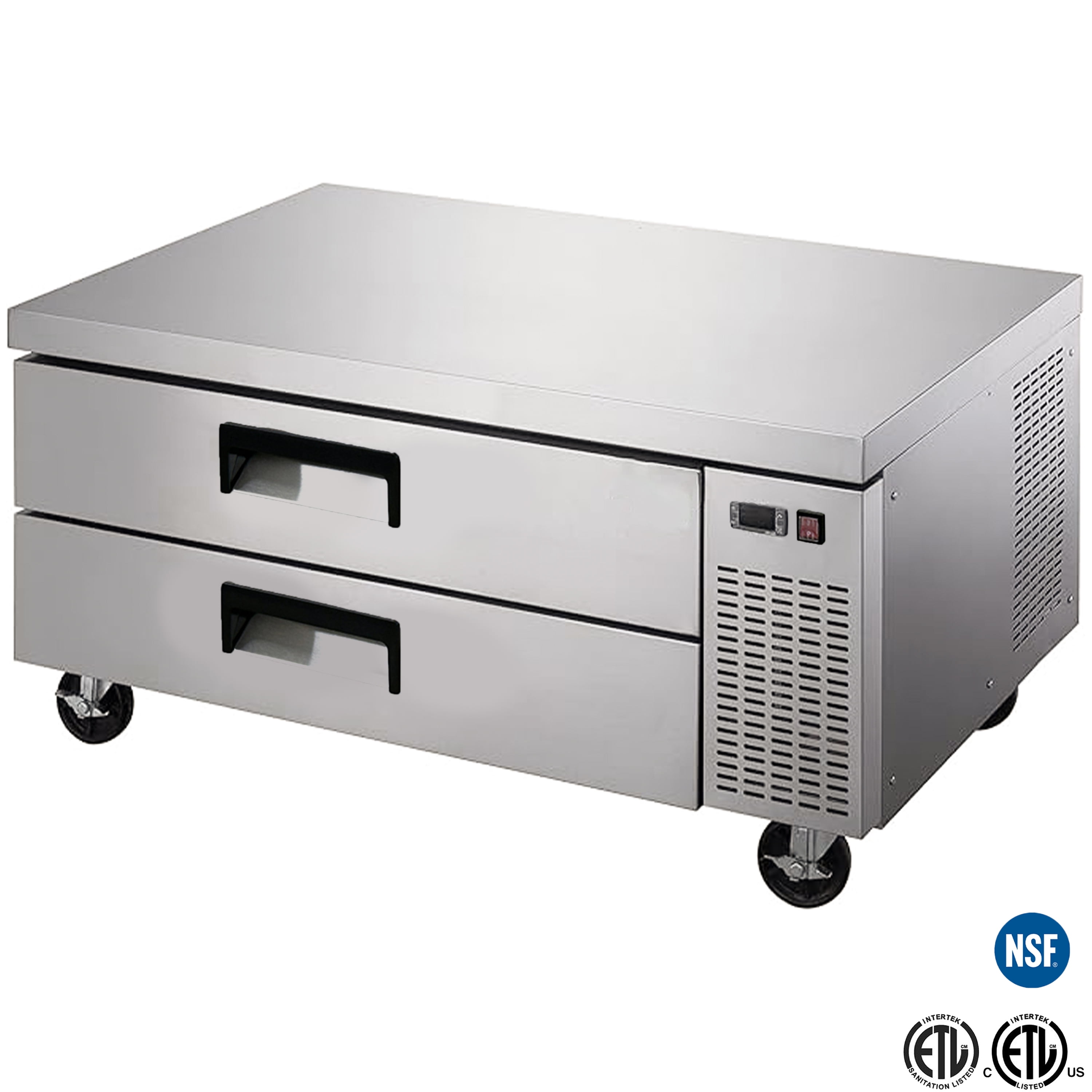 52 in. Commercial 2 Drawer Refrigerated Chef Base 34 Cu.Ft. Stainless ...
