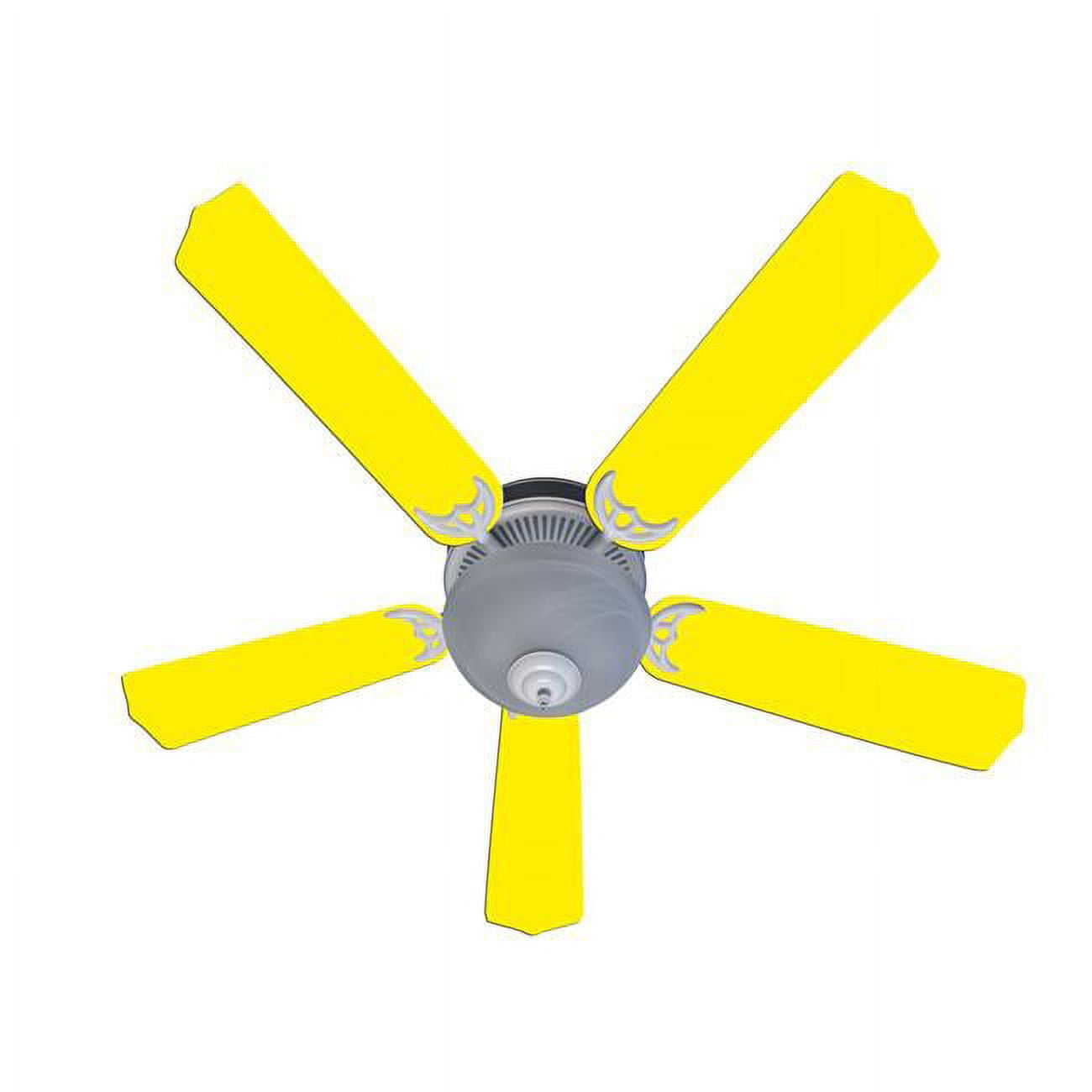 52 in. New Kids Room Decor Ceiling Fan, Yellow - Walmart.com
