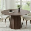 WILLIAMSPACE 47.24" Minimalist Round Dining Table, Modern Wood Kitchen ...