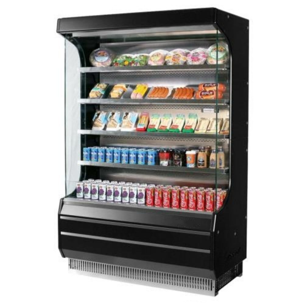 52 in. W 20 cu. ft. commercial Air Curtain open case cooler ...