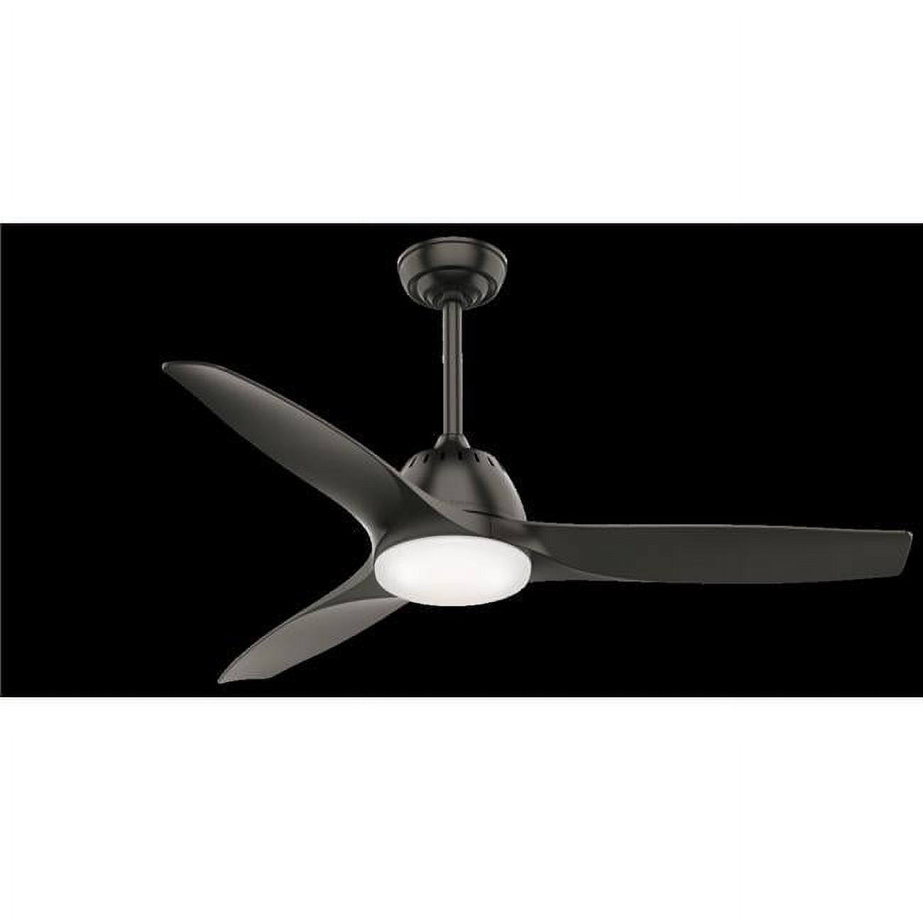 52 in. Wisp Noble Bronze Ceiling Fan with LED Light Kit & Handheld ...