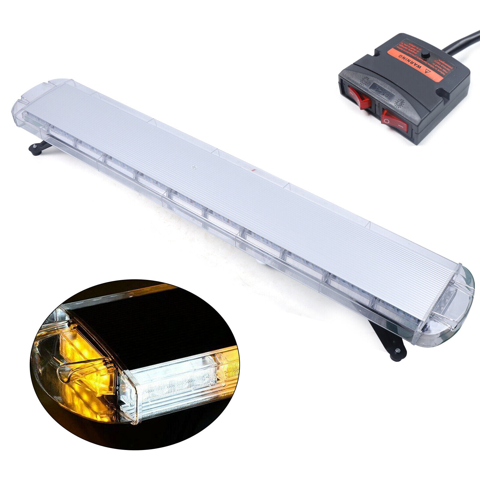 52 inch 96-LED Light Emergency Beacon Warn Light Bar Tow Truck Response ...