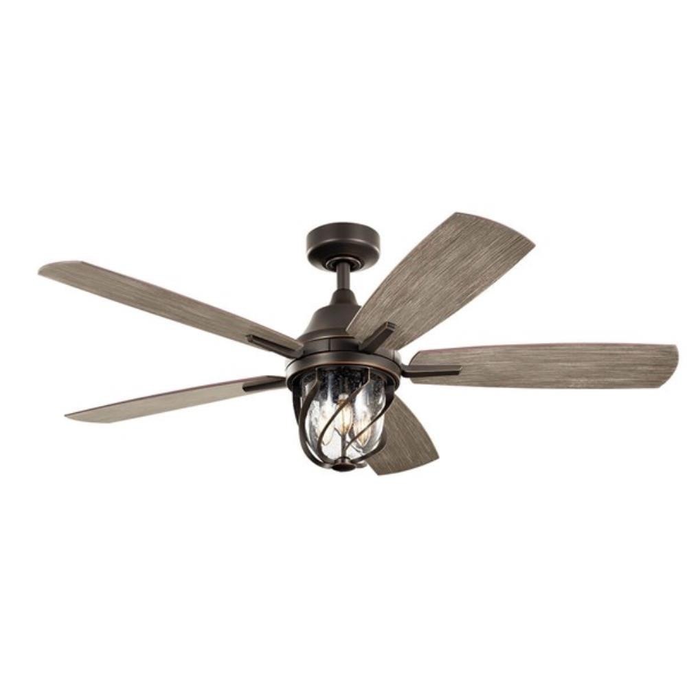 52 inch Ceiling Fan with Light Kit-Olde Bronze Finish Bailey Street ...