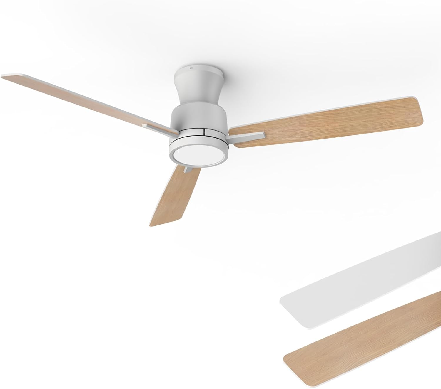 52 inch Ceiling Fans with Lights, Low Profile Ceiling Fan with Light ...