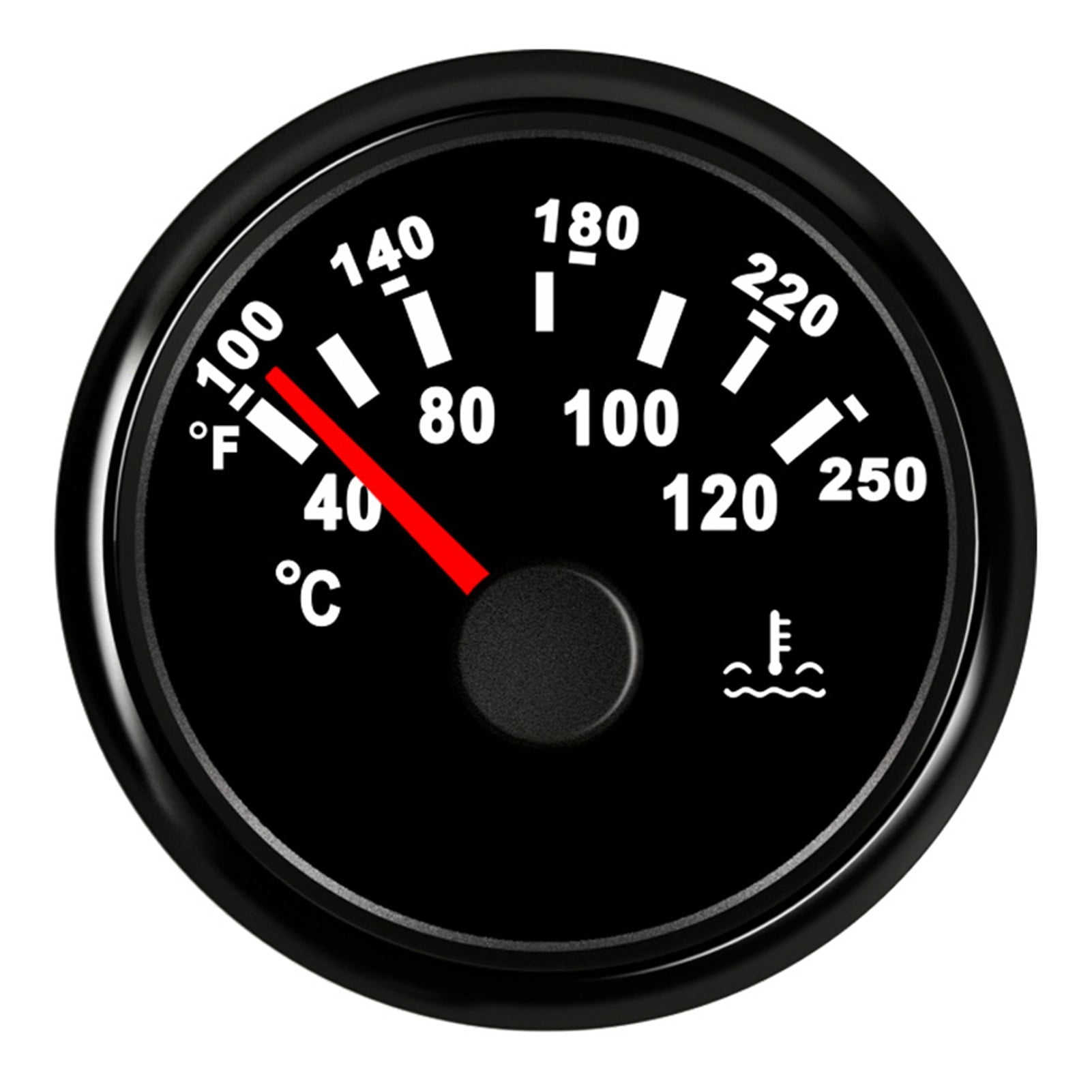 52 mm Yacht Water Temp Temperature Gauge Water Temp Meter Indicator 40 ...
