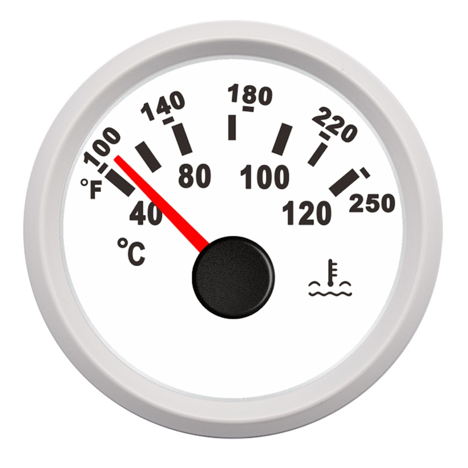 52 mm Yacht Water Temp Temperature Gauge Water Temp Meter Indicator 40 ...
