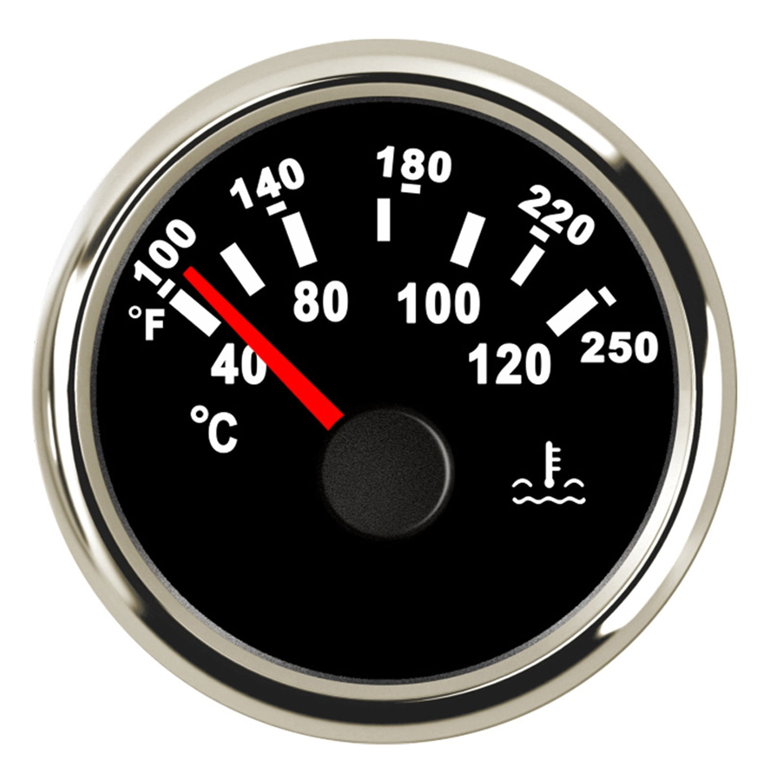 52 mm Yacht Water Temp Temperature Gauge Water Temp Meter Indicator 40 ...