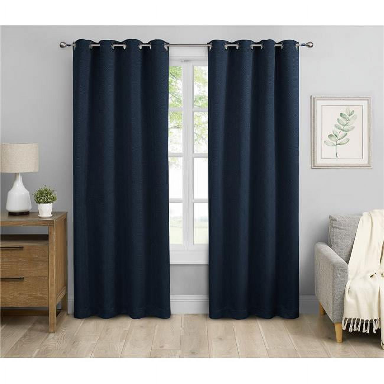 52 x 108 in. Blackout Window Curtains, Navy Blue - Set of 2 - Walmart.com