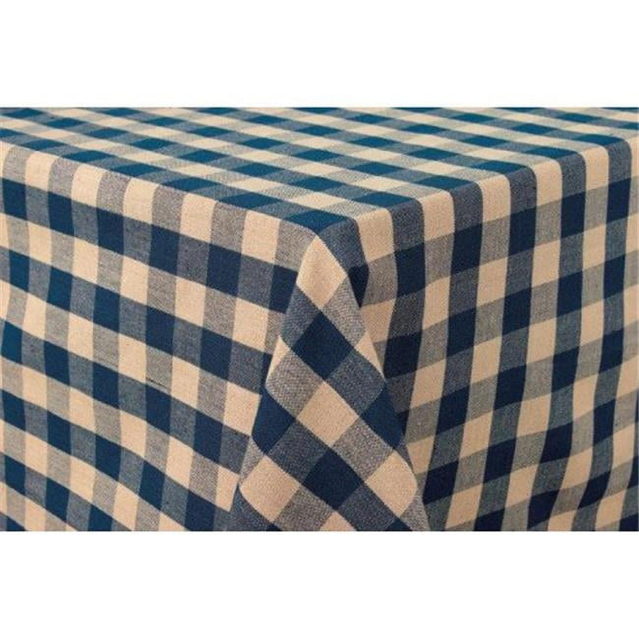 52 x 52 in. Table Cloth, Navy Check - Walmart.com