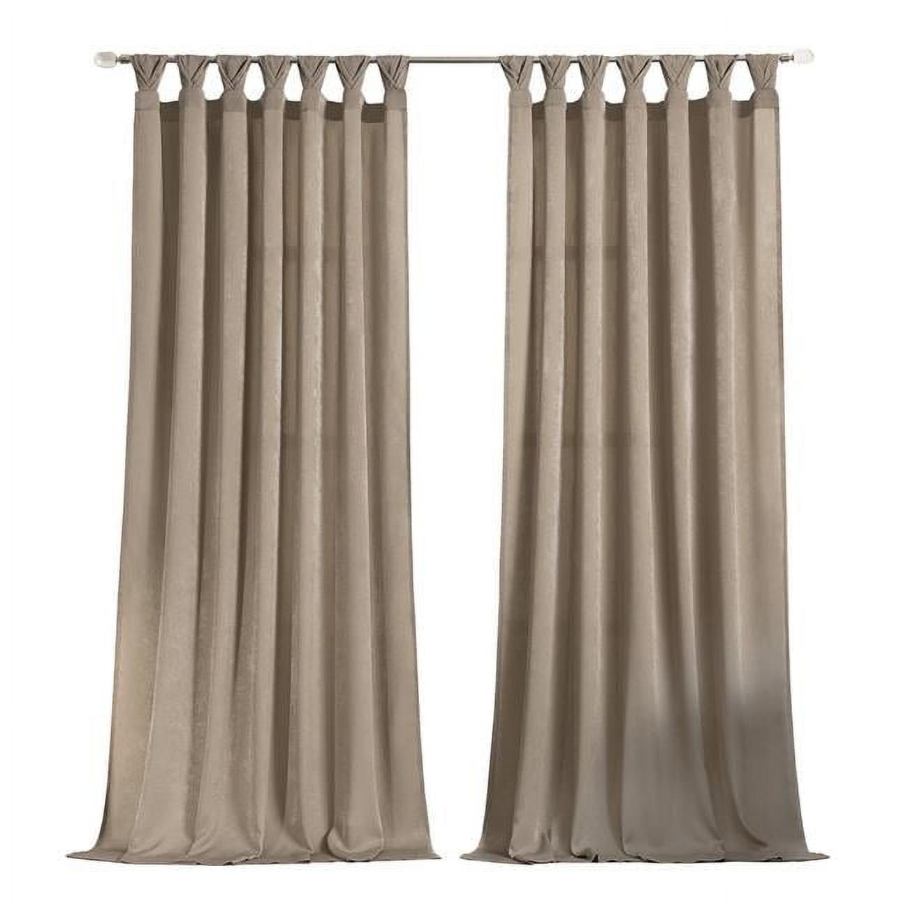 52 x 63 in. Peri Tulip Tab Top Window Curtain Panel, Taupe - Walmart.com