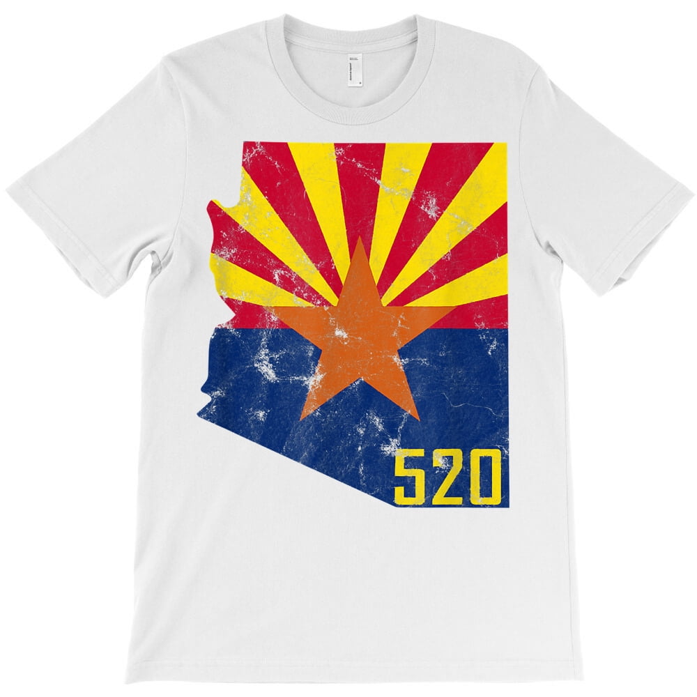 520 Area Code Distressed Tucson Arizona Flag, Hometown Pride G22162 ...