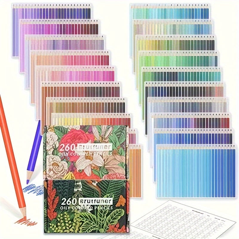 520 Color Pencils, Professional Oil Color Pencils Set Sketch Coloured ...