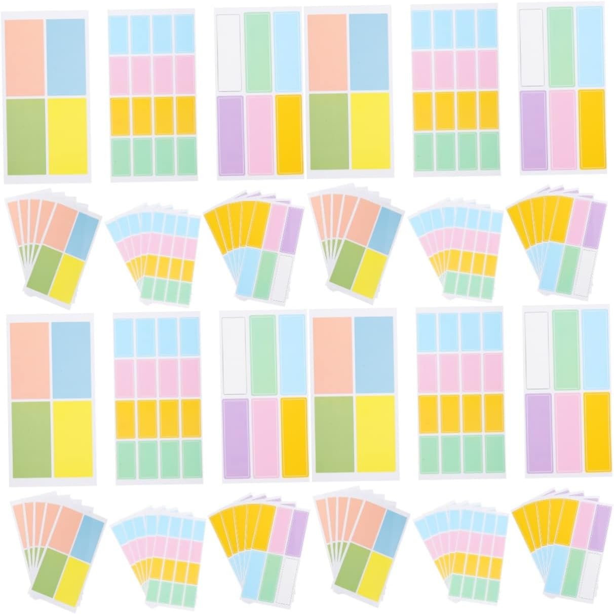 520 Pcs Sticky Notes Color Stickers Present Tags Sticker Bottle Labels ...