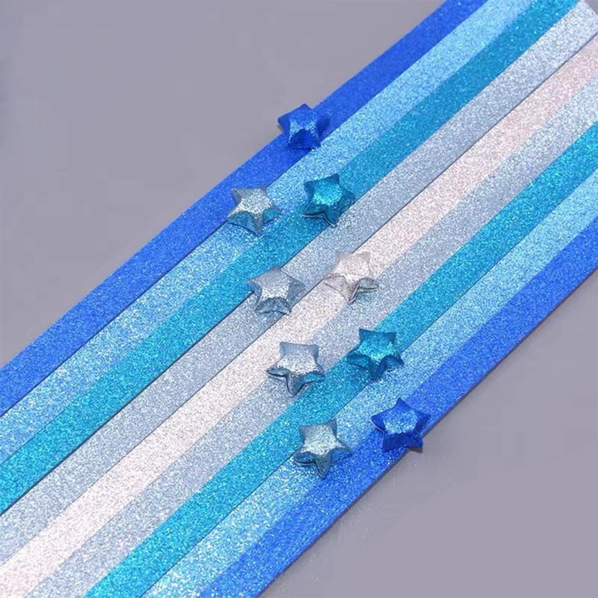 520 Sheets Origami Stars DHF10 Paper, Ombre color, lucky star origami ...