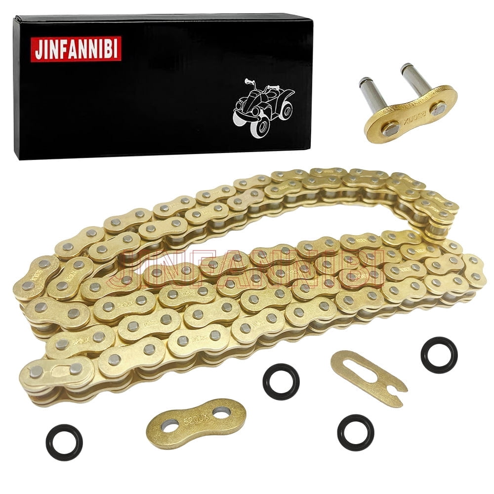 520 X-Ring Drive Chain 120 Links with Master Link for Honda Motorcycle ...
