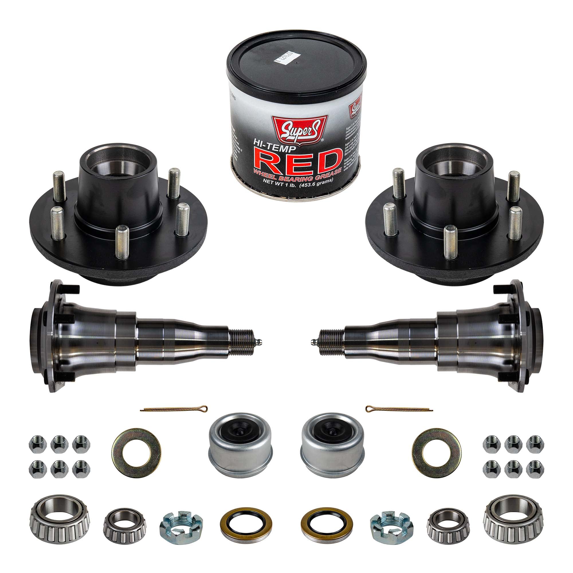 5200-6000 lb Weld Your Own Trailer Idler Axle Kit (#42 Spindle with ...