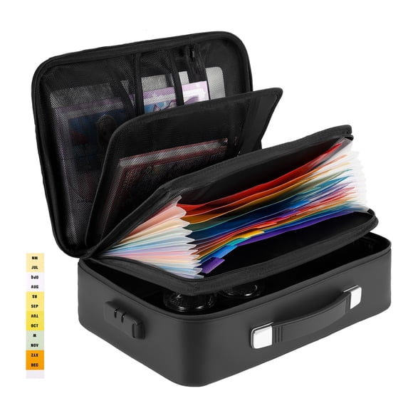 5200°F Fireproof Document Box with Lock Hard Case Fire Proof File ...
