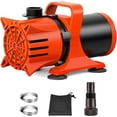 5200GPH Submersible Water Pump, 180? Ajustable Pond Pump with 20FT ...