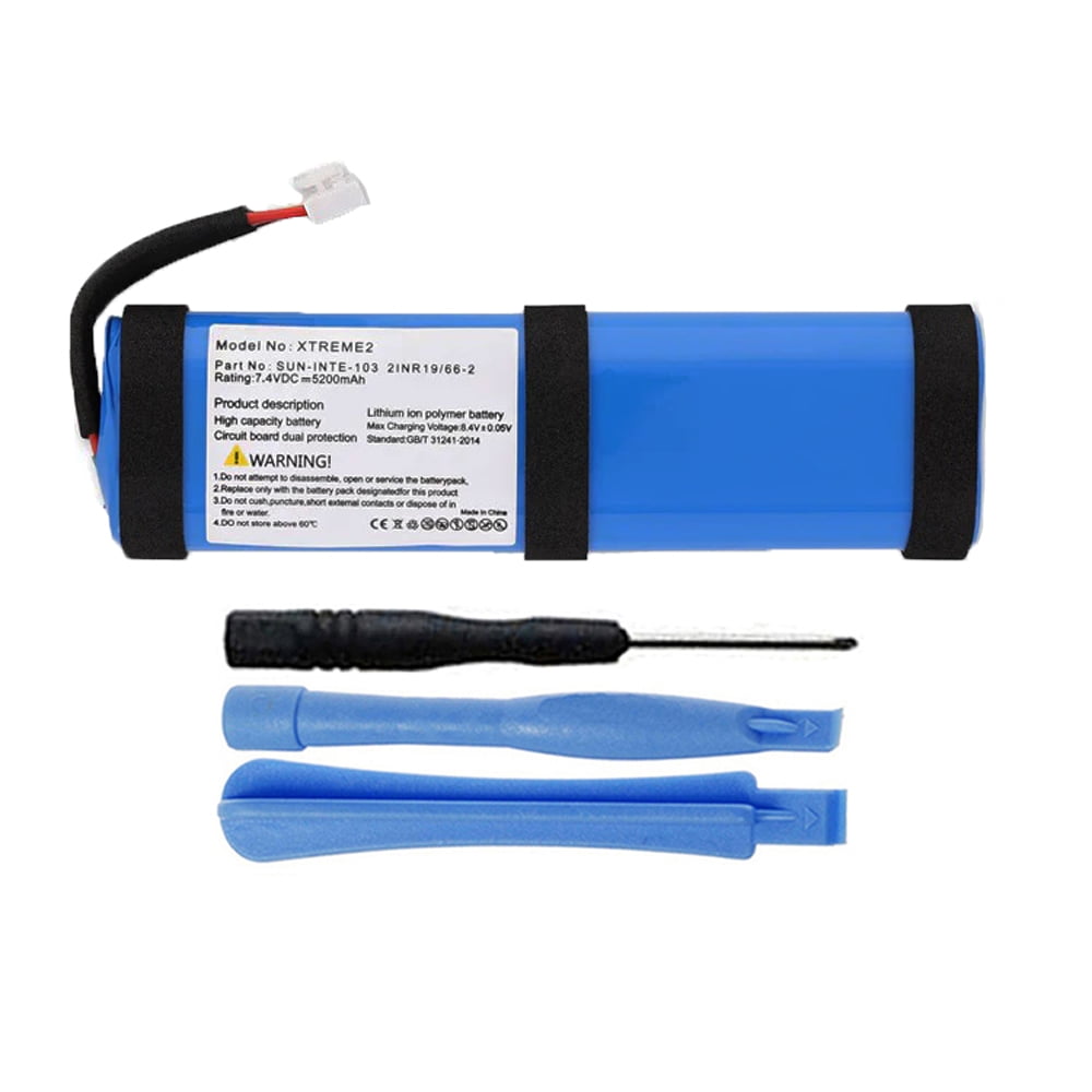 5200MaH SUN-INTE-103, 2INR19/66-2 Battery Replacement for JBL Xtreme 2 ...