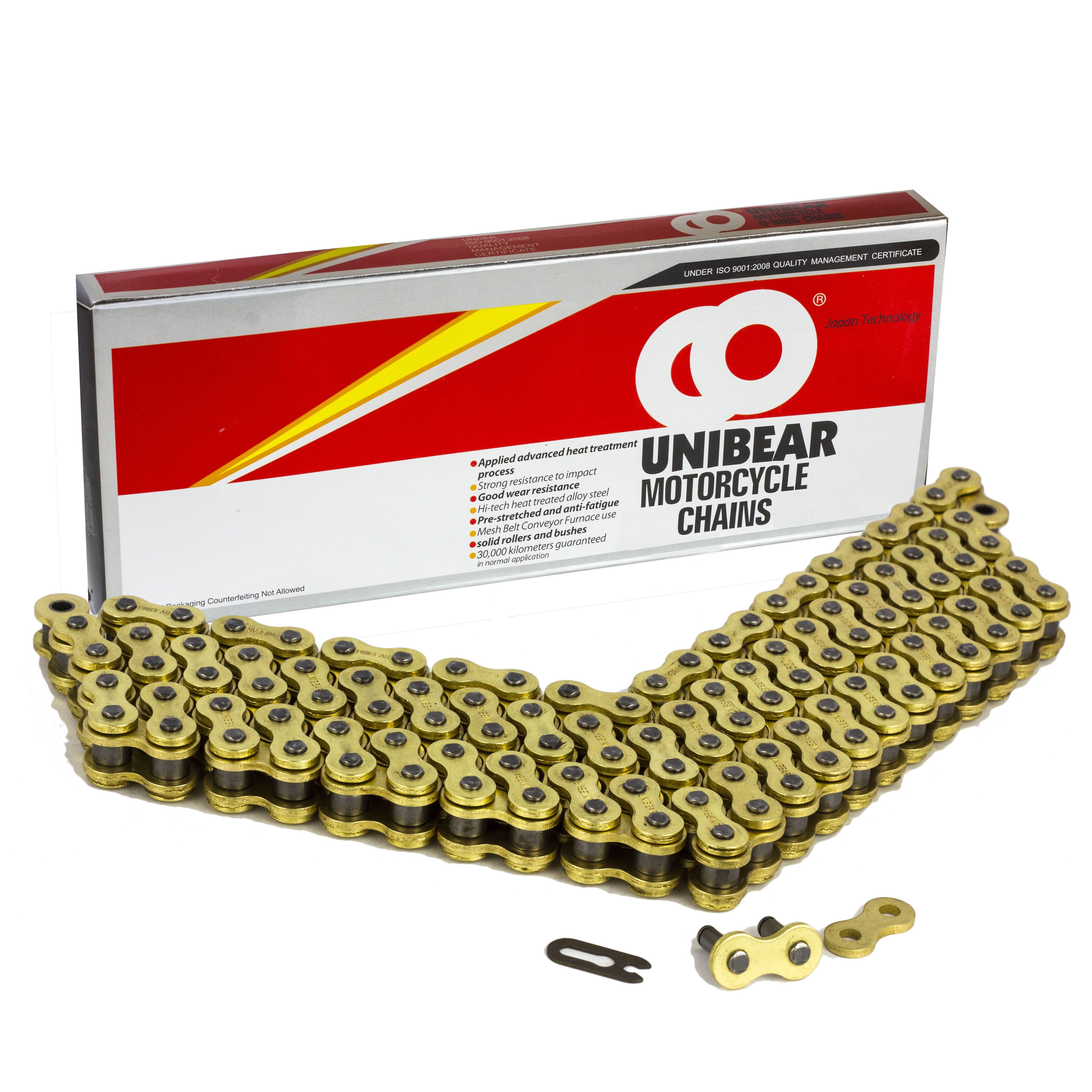 520H 120 Links Gold Heavy Duty Drive Chain With Connecting Link for ...