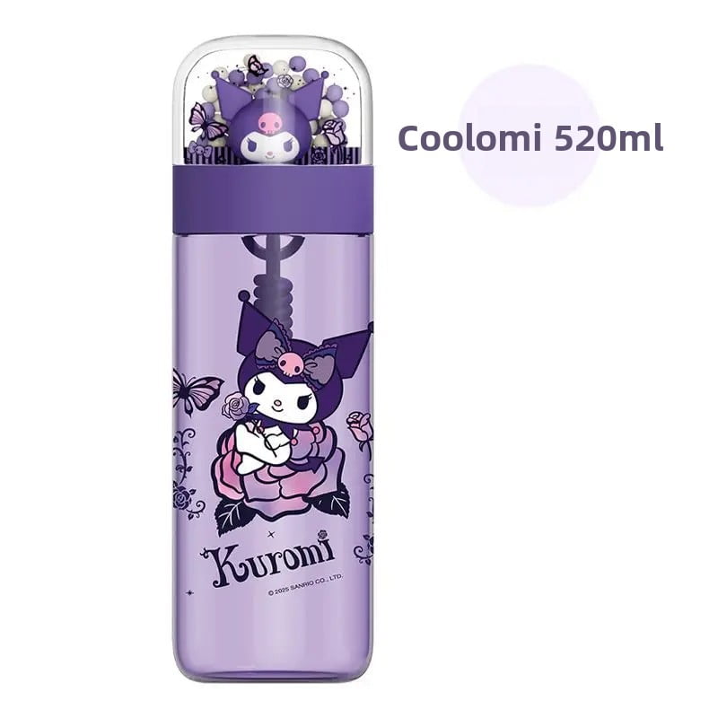 520ml kawaii sanrio kuromi hello kitty my melody Cinnamoroll water cup cute kettle summer space ...