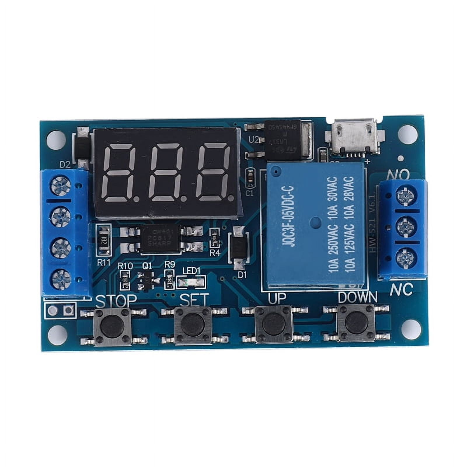521 Digital Time Delay 1 Way Relay Trigger Cycle Timer Switch Circuit