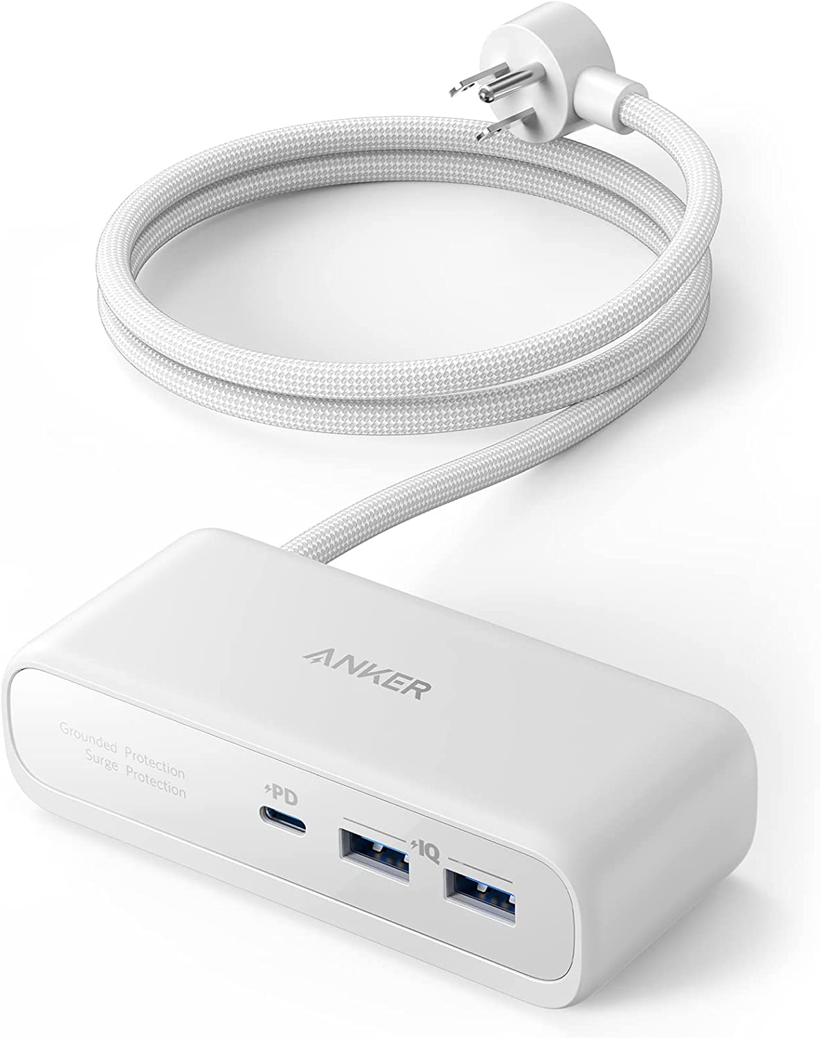 521 Power Strip - Charging Station with 3 Outlets, 30W USB C Charger ...