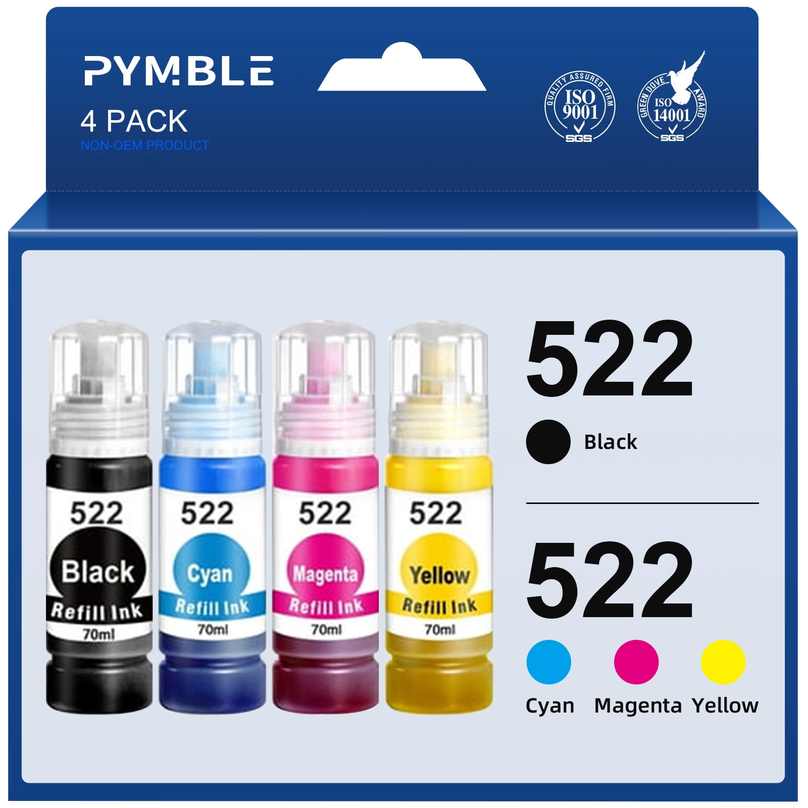 522 Ink Refill Kit Compatible for Epson 522 Ink Bottles Use for Epson ...
