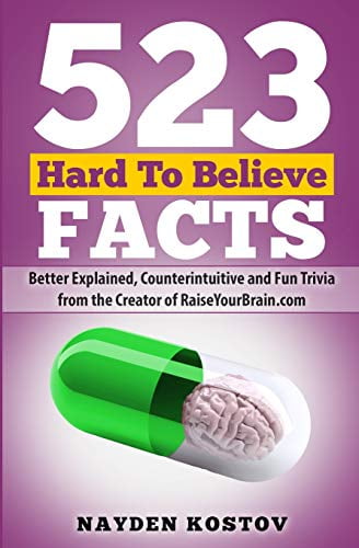 Pre-Owned 523 Hard To Believe Facts: Better Explained, Counterintuitive ...