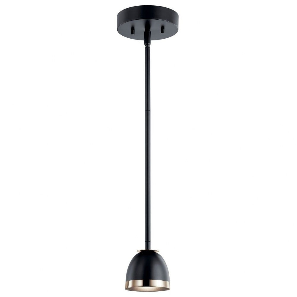 52419BKLED Kichler Lighting Baland - 1 LED Mini Pendant In Mid-Century ...