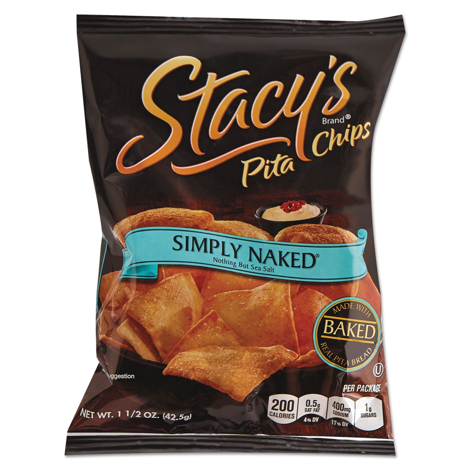 Stacy's Pita Chips, 1.5 oz Bag, Original, 24/Carton, Each - Walmart.com