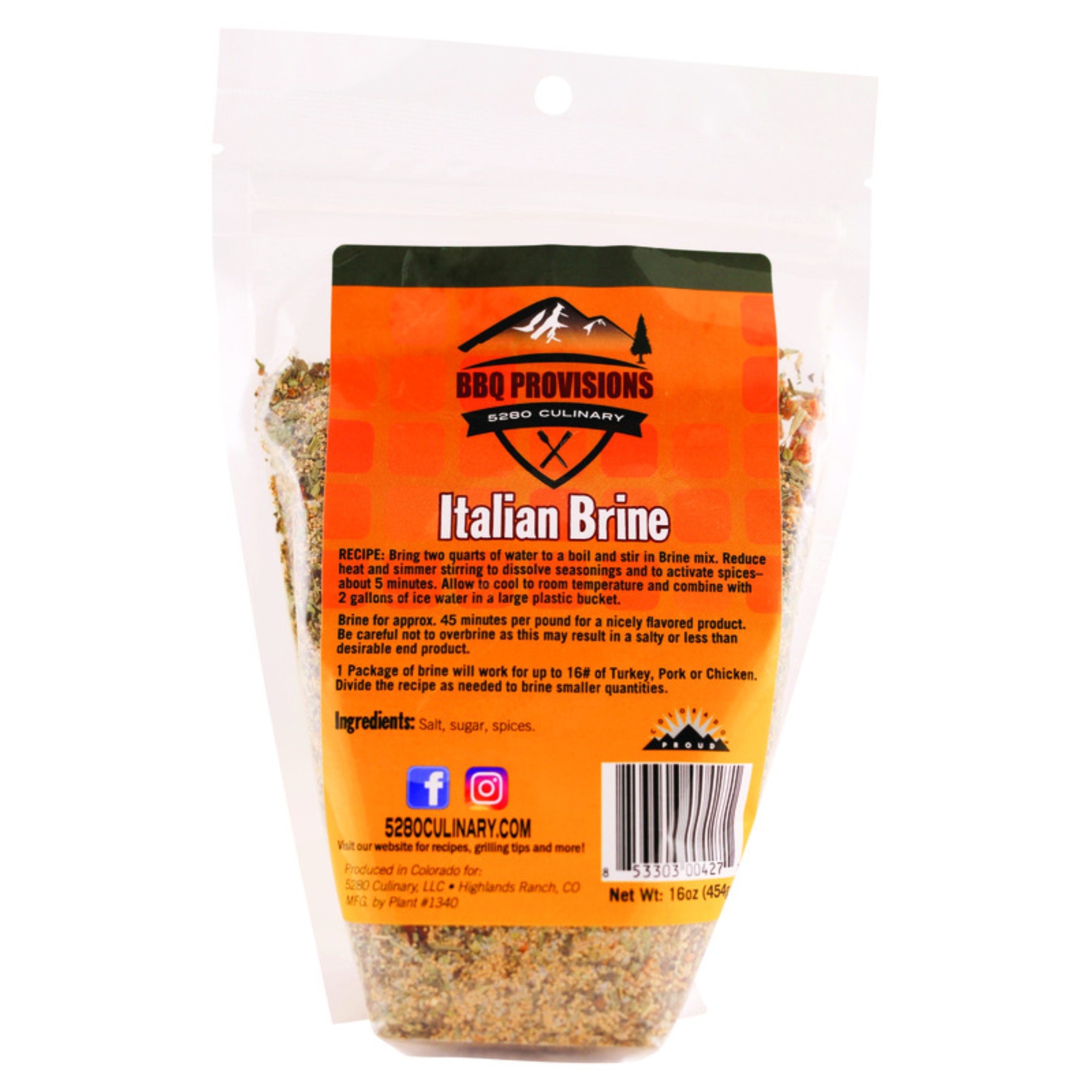 5280 Culinary 8560179 16 oz BBQ Provisions Italian Brine Mix - Walmart.com