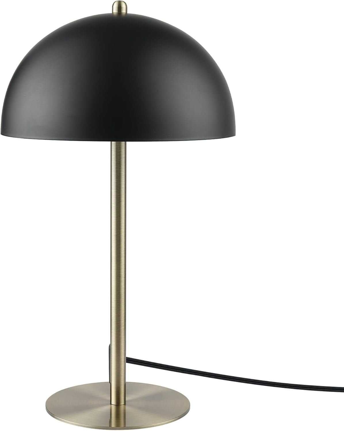 52942 15" Blue Desk Lamp with Brass Accents, in-Line On/Off Rocker ...