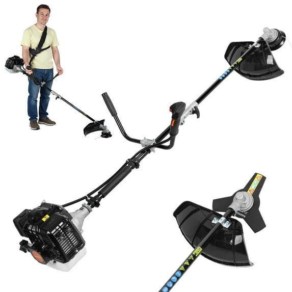 52CC 2-Cycle Gas Weed Eater, 7000Rpm Brush Cutter With Split Shaft ...