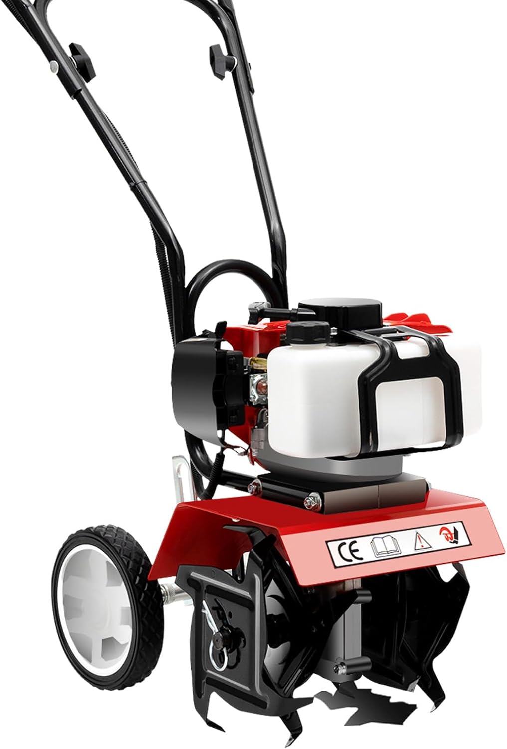 52CC 2 Stroke Garden Tiller, Handheld Tiller with Handle Cultivator ...