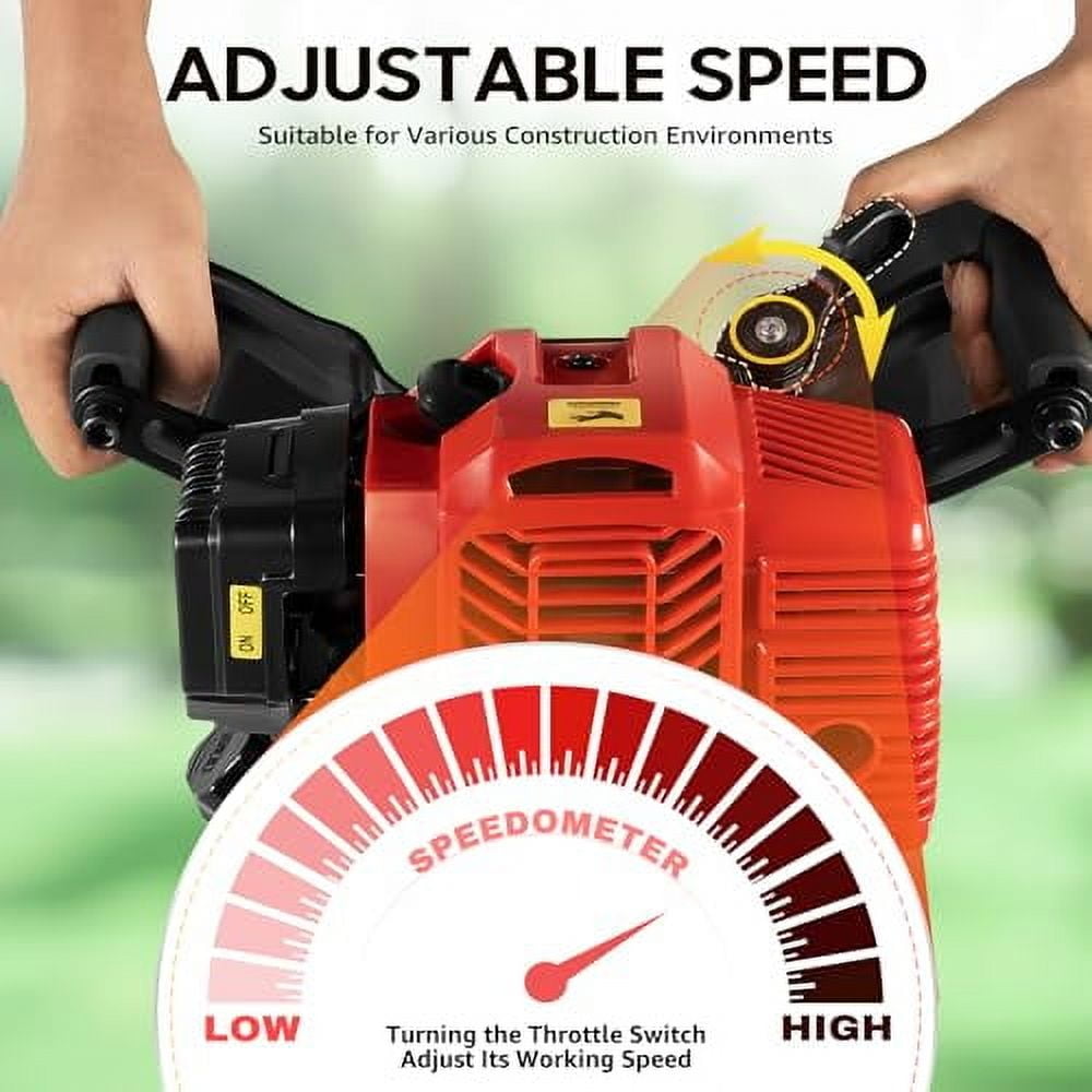 52CC 2-Stroke Garden Tree Digger, Handheld Trencher Digger Machine ...