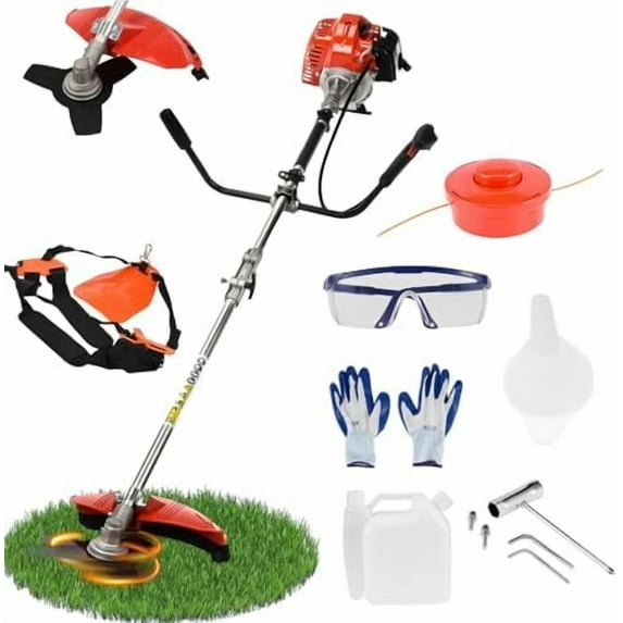 52CC 2-Stroke Gas Weed Eater/Brush Cutter,2 in 1 Gas Weed Wacker ...