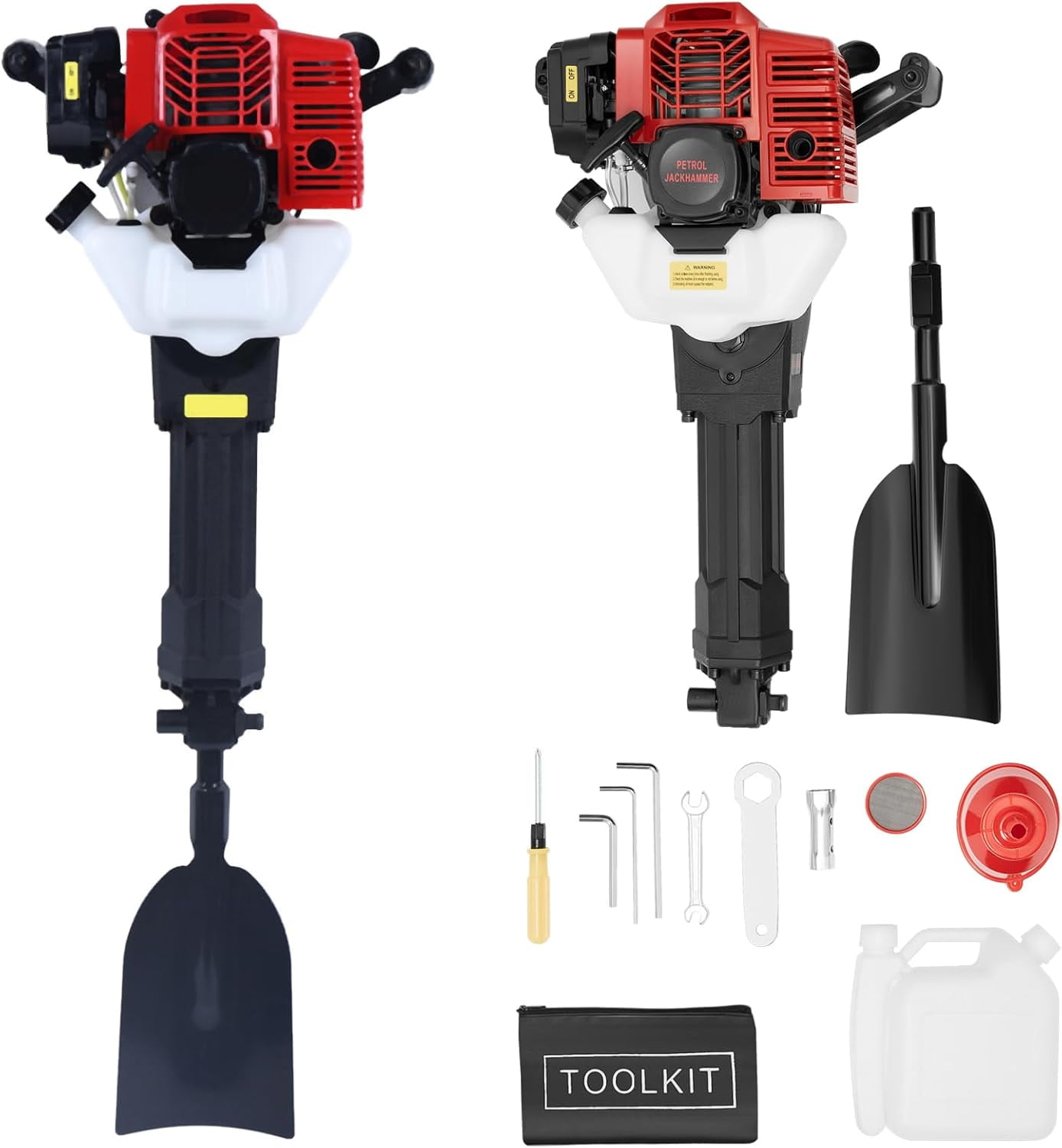 52CC 2-Stroke Trench Digger, Planting Shovel Drilling Machine Single ...