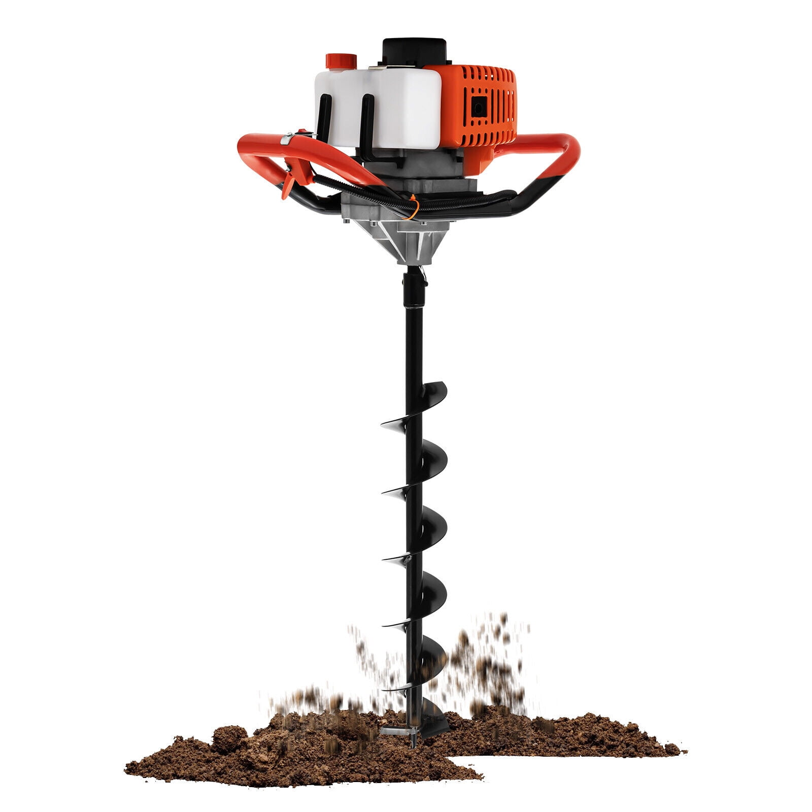 52CC Auger Post Hole Gas Powered Earth Digger Fence Ground with 3pc ...