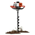 52CC Auger Post Hole Gas Powered Earth Digger Fence Ground with 3pc Drills Kits - Walmart.com