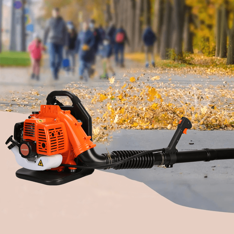 52CC Gas Backpack Leaf Blower 2 Cycle Enginee 550 CFM 200 MPH Ergonomic ...